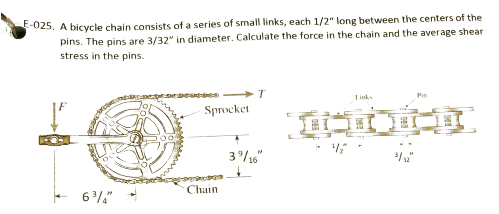 Solved bicycle chain consists of a series of small links, | Chegg.com