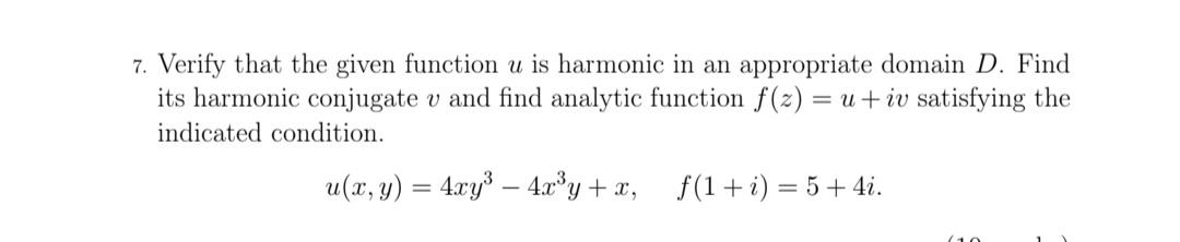 Solved Verify that the given function u is harmonic in an | Chegg.com