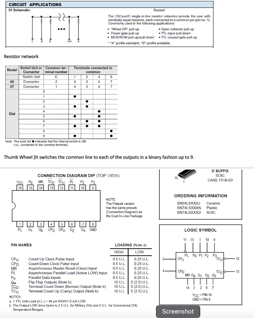 Solved 01 Schematic Resistor network Note: The solid dot | Chegg.com