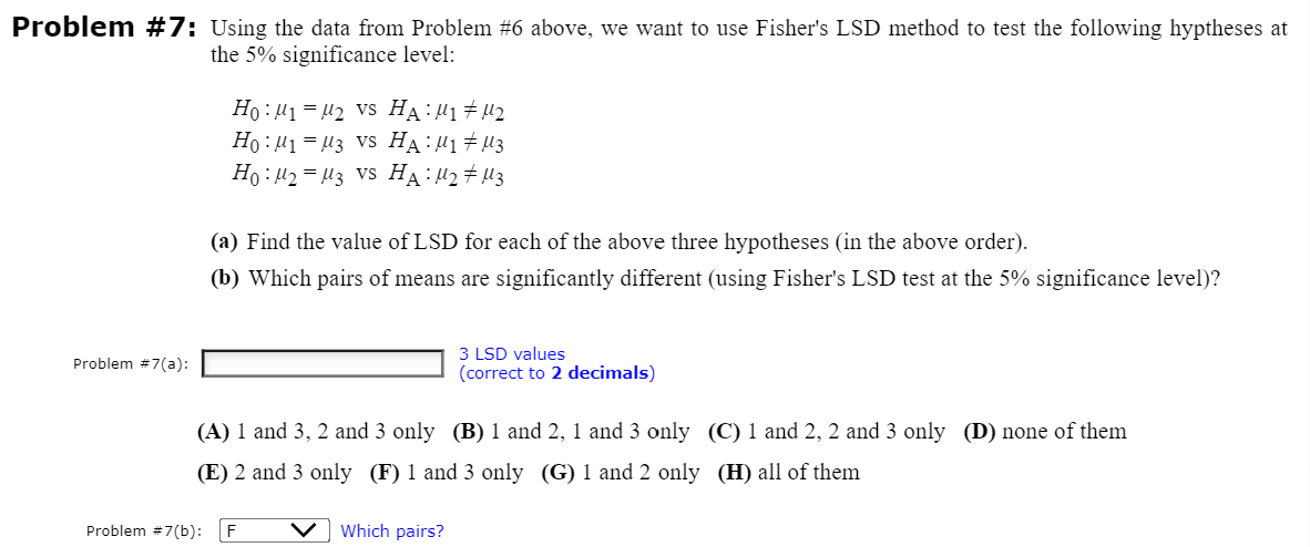 Solved *3YA77*The text proceeded by “Problem #7” is the | Chegg.com