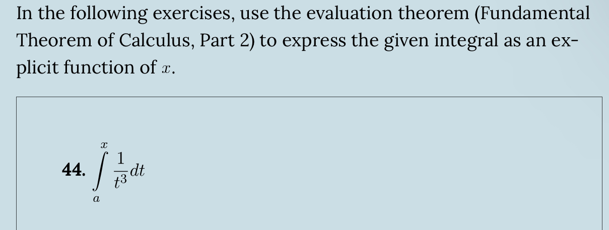 Solved In the following exercises, use the evaluation | Chegg.com