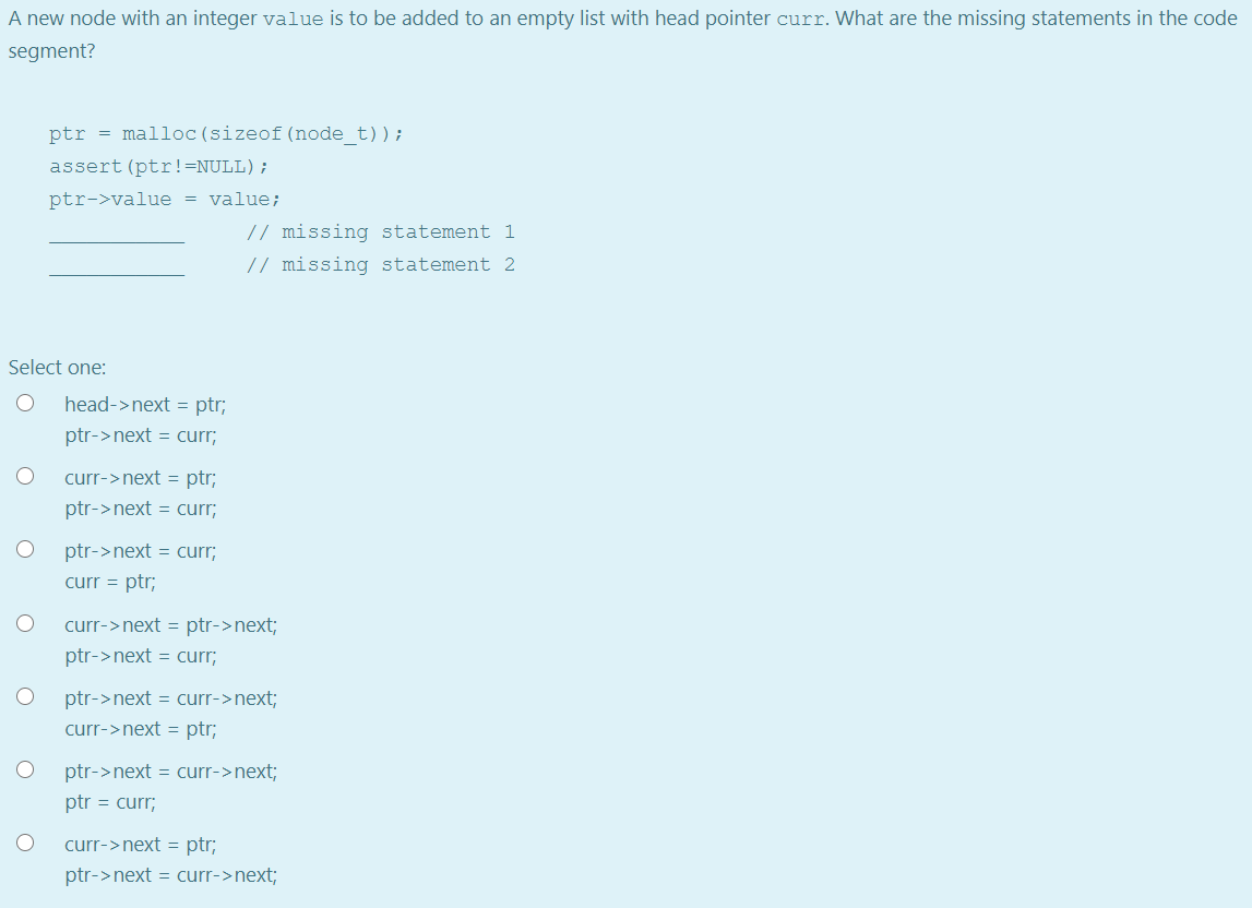 Solved A new node with an integer value is to be added to an | Chegg.com