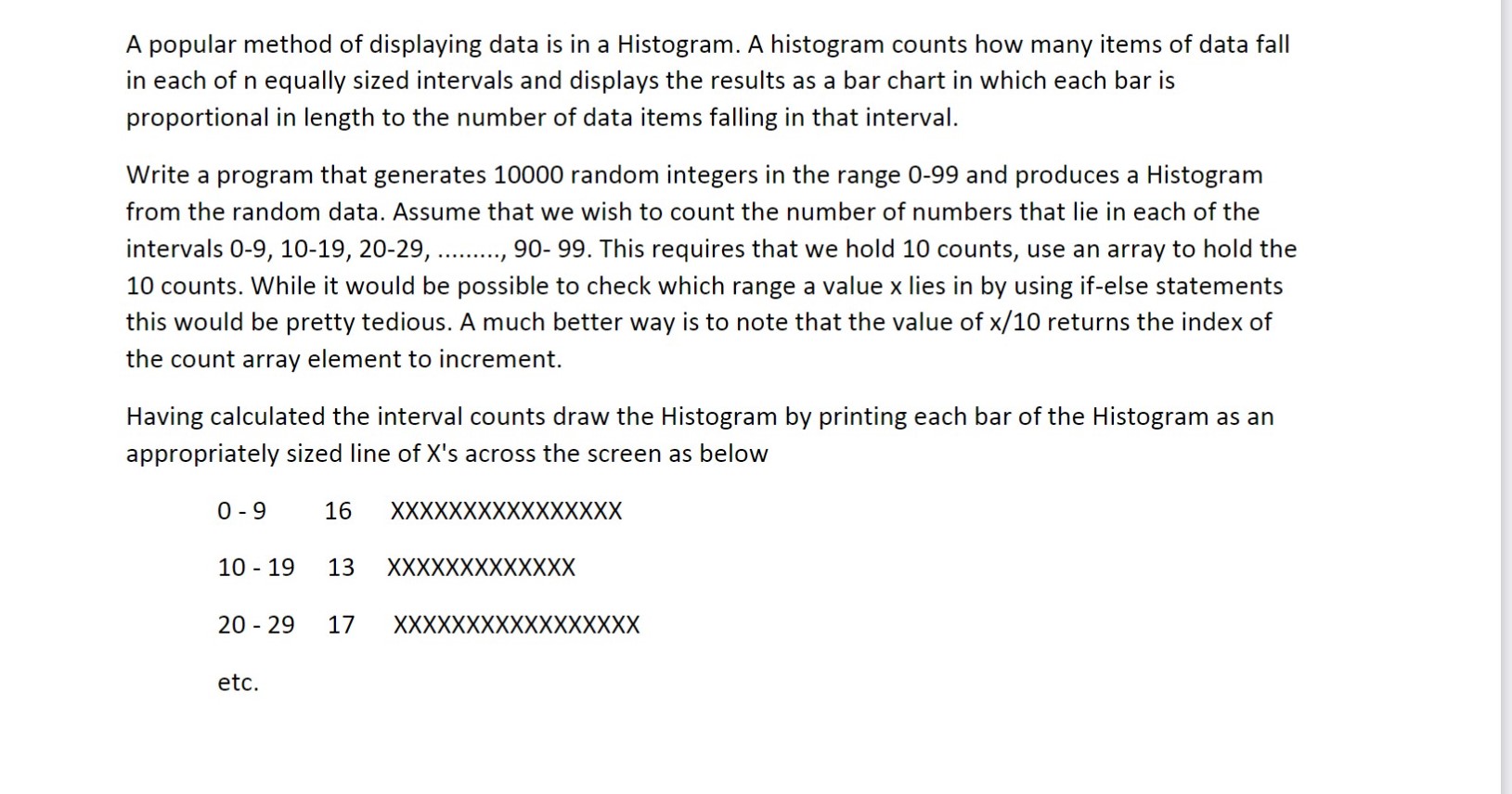 Solved A popular method of displaying data is in a | Chegg.com