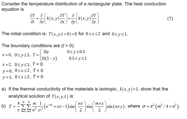 Solved Consider the temperature distribution of a | Chegg.com