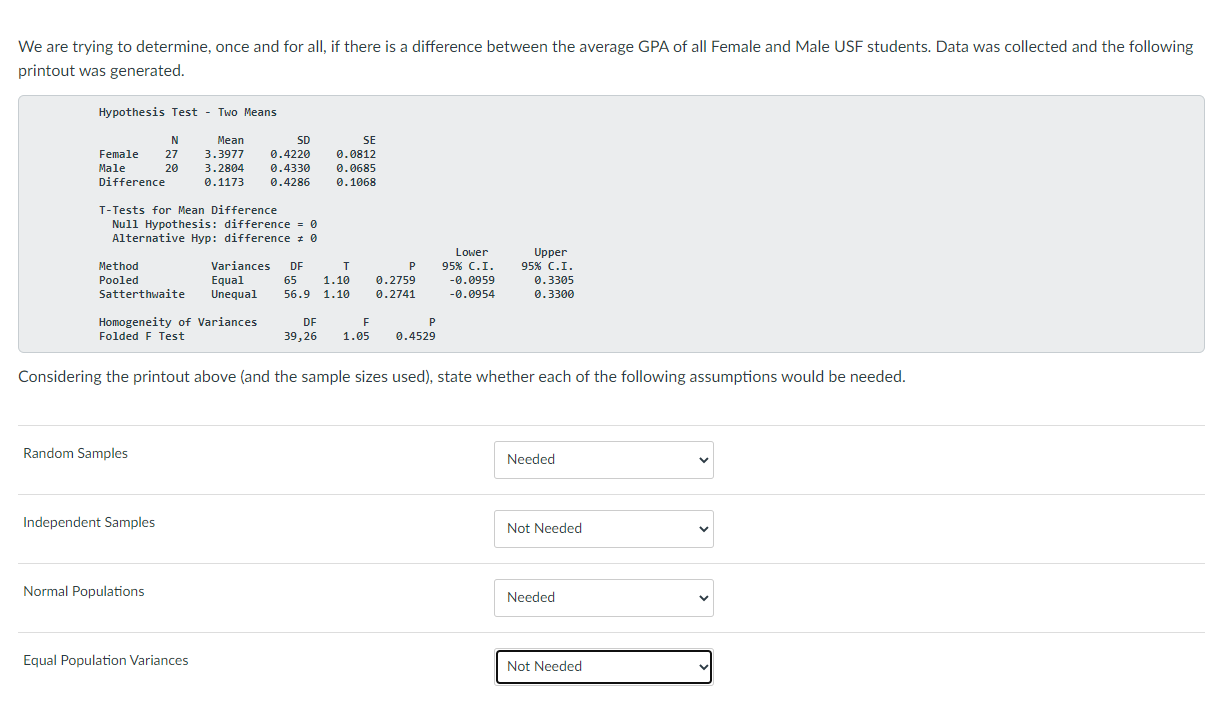 Solved We are trying to determine, once and for all, if | Chegg.com