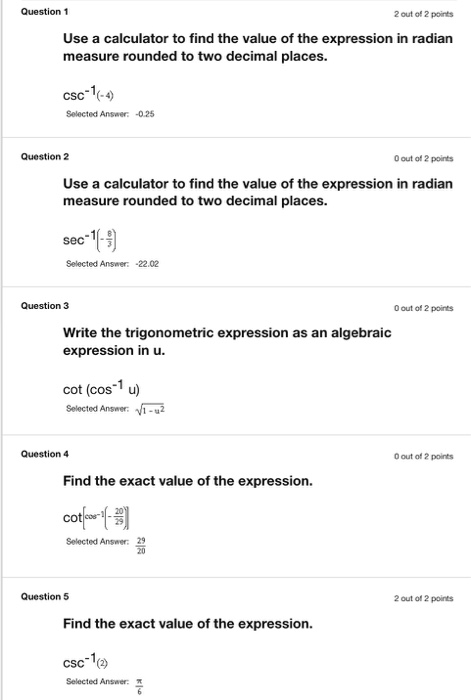 Solved Use a calculator to find the value of the expression | Chegg.com