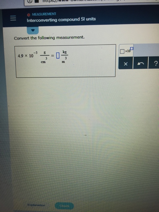 Solved Interconverting compound SI units Convert the | Chegg.com