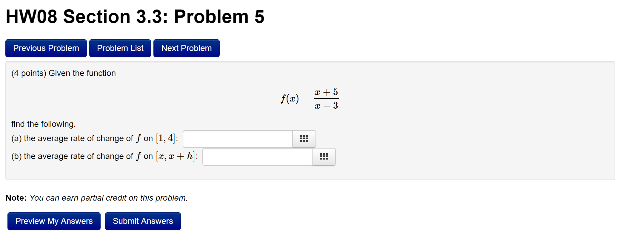 Solved HW08 Section 3.3: Problem 5 Previous Problem Problem | Chegg.com Solved HW08 Section 3.3: Problem 5 Previous Problem Problem | Chegg.com