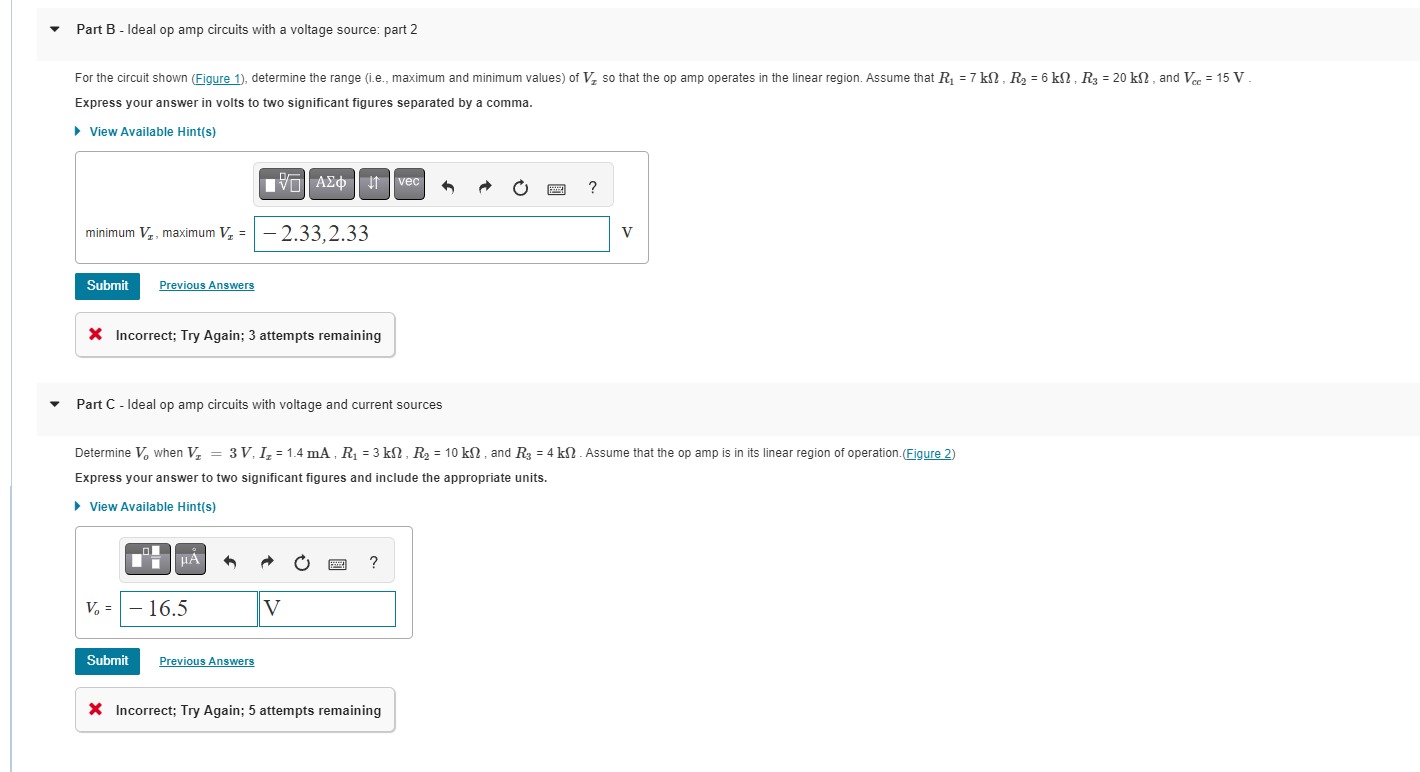 Solved For the circuit shown, determine Vo,ix, and io when | Chegg.com