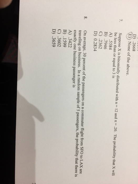 Solved Suppose X is binomially distributed with n = 12 and | Chegg.com