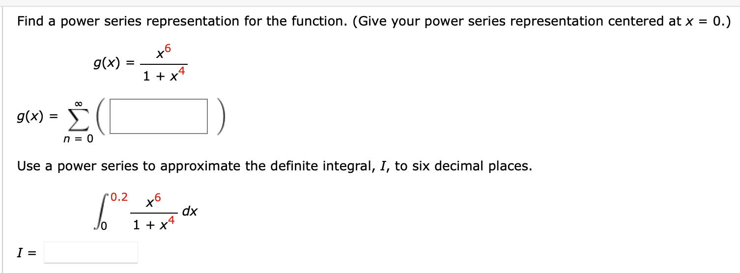 Solved Find a power series representation for the function. | Chegg.com