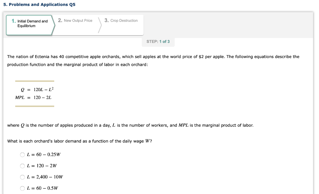 Solved 5. Problems and Applications Q5 2. New Output Price | Chegg.com