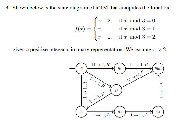 How To Draw A State Diagram Of Turing Machine Solved 4. Draw