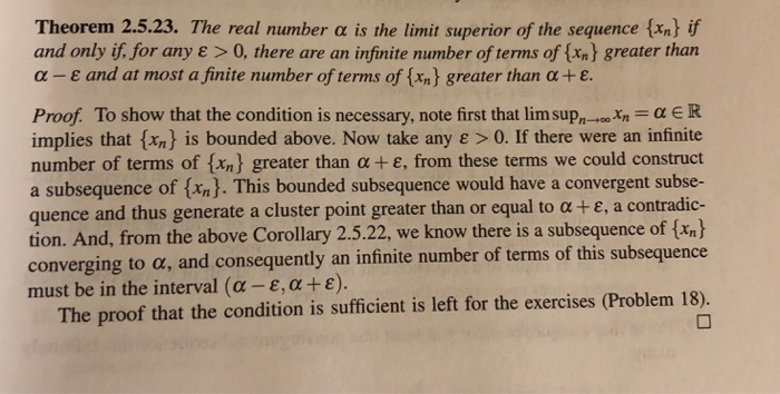 Solved 22. Suppose that {xn} is bounded, and define, for n E | Chegg.com