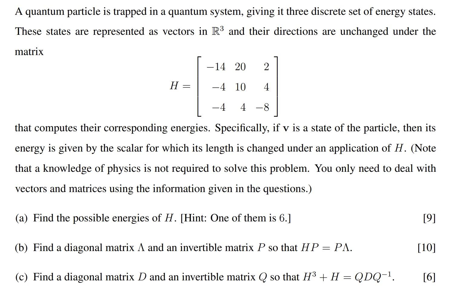Solved A quantum particle is trapped in a quantum system, | Chegg.com