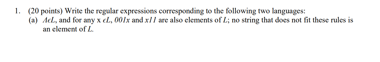 Solved For the following Automata Theory question, please | Chegg.com