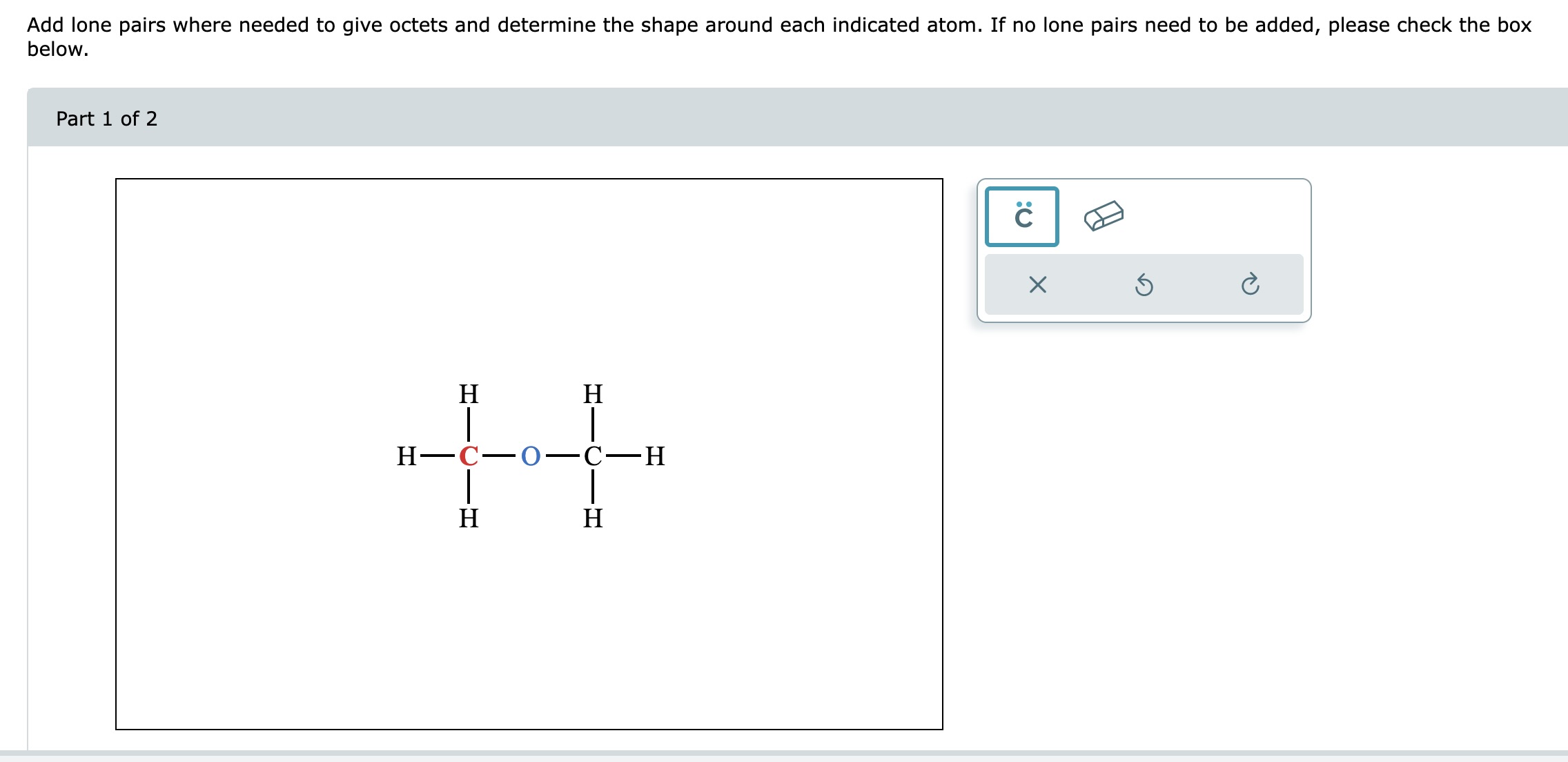 Solved Add lone pairs where needed to give octets and | Chegg.com