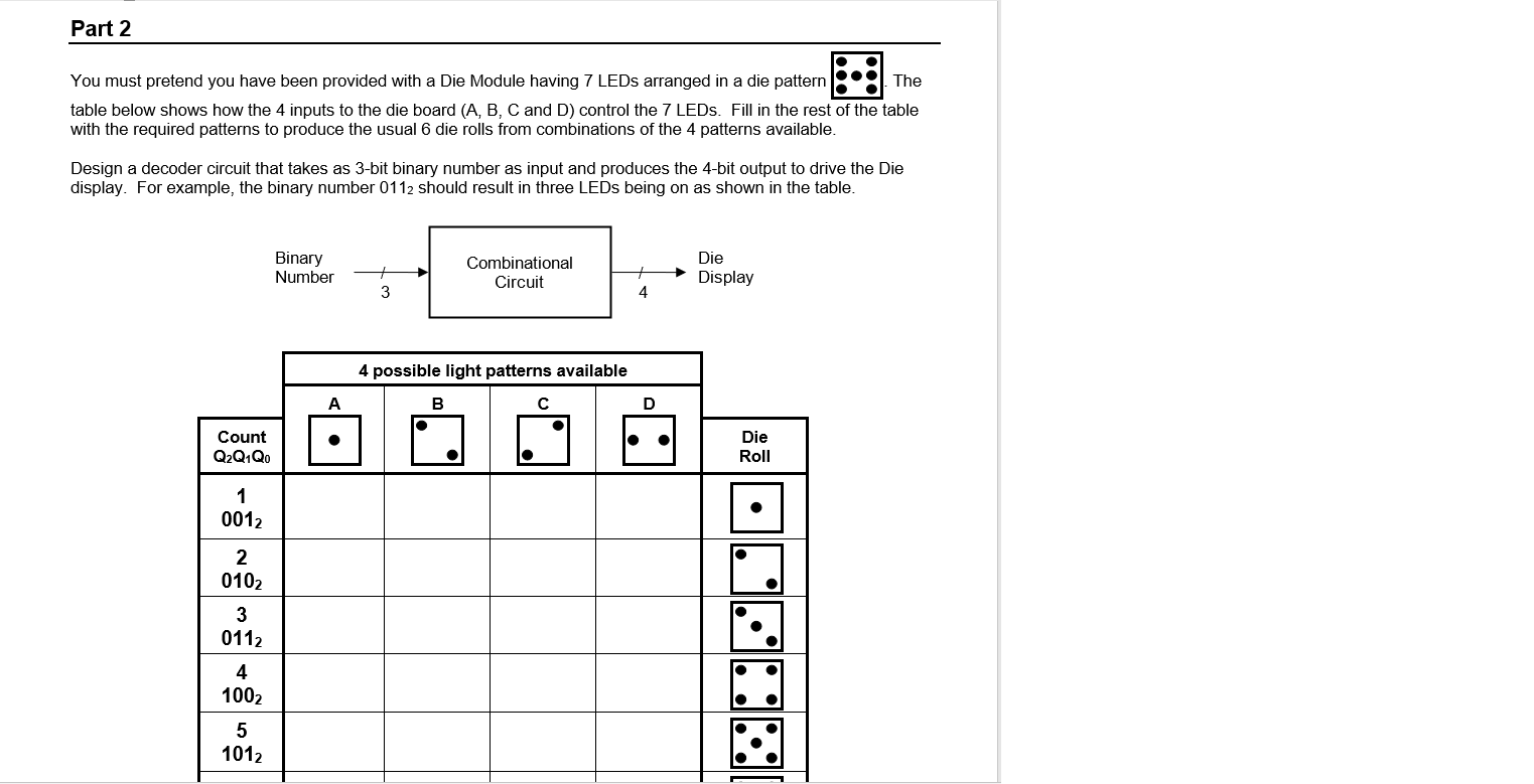 Part 1 Modify the sequence of a 4-bit synchronous | Chegg.com