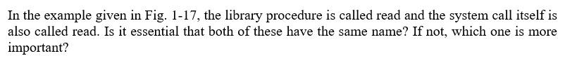 Solved In the example given in Fig. 1-17, the library | Chegg.com