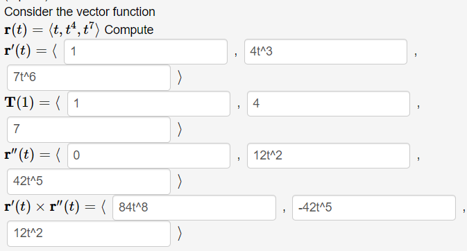 Solved Consider the vector function r(t)= t,t4,t7 Compute | Chegg.com