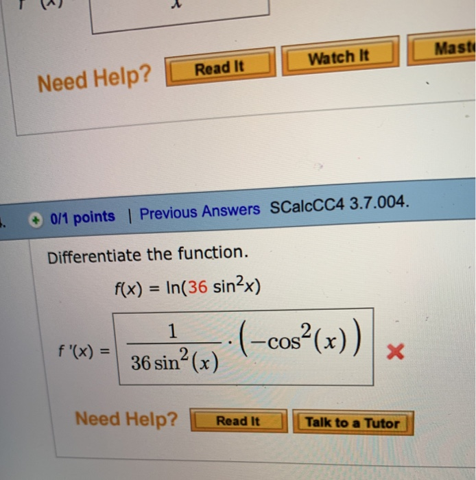 Solved Need Help? ReadIt Watch It Mast Previous Answers | Chegg.com Solved Need Help? ReadIt Watch It Mast Previous Answers | Chegg.com