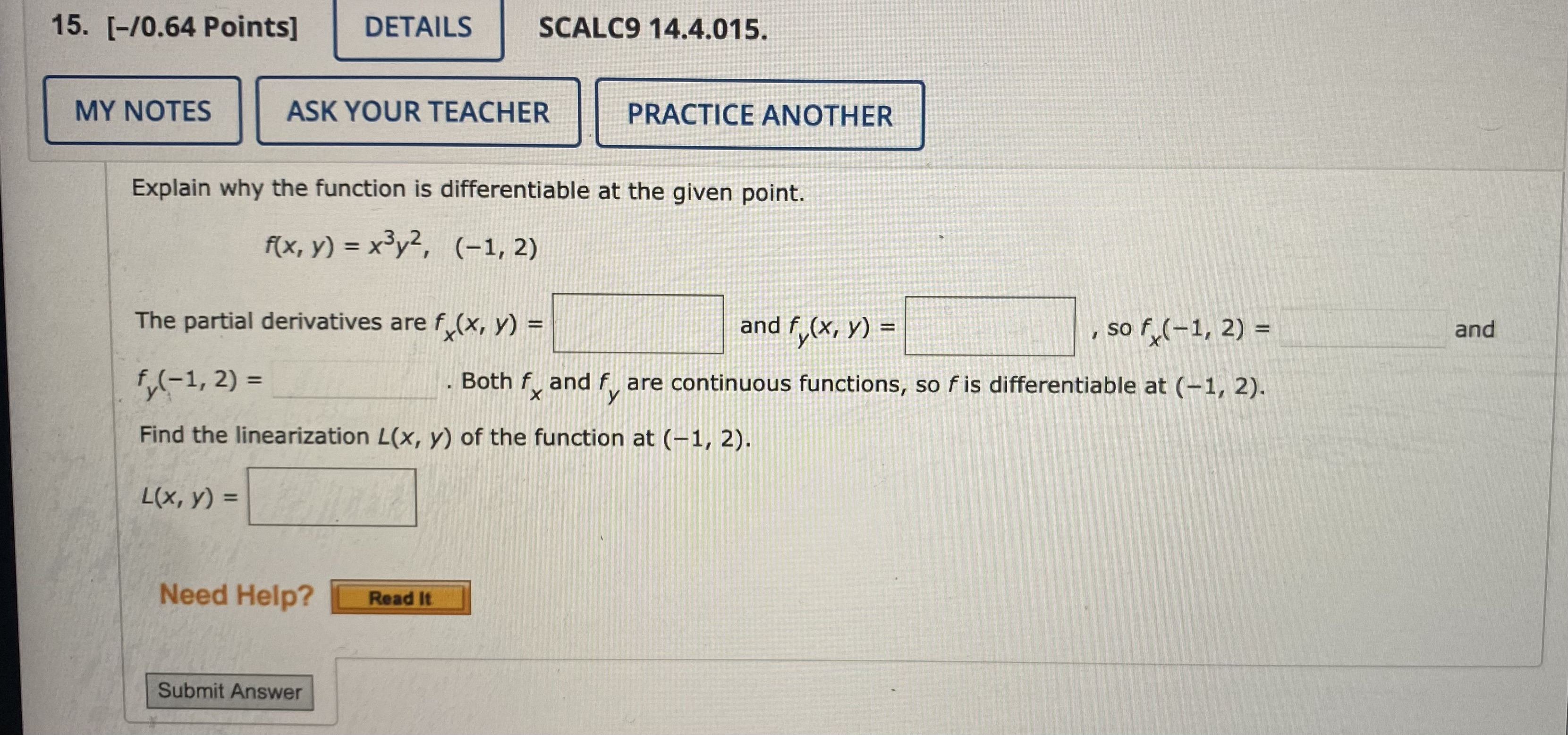 Solved Explain why the function is differentiable at the | Chegg.com