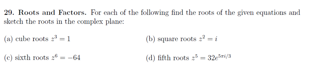 Solved 29. Roots and Factors. For each of the following find | Chegg.com