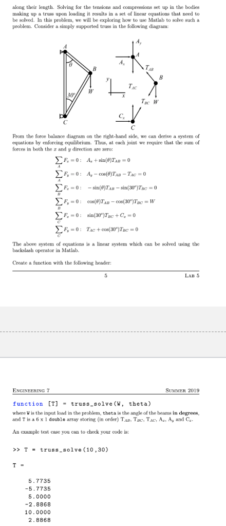 Solved along their length. Solving for the tensions and | Chegg.com