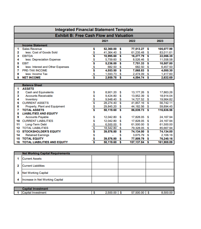 For the following problems, use Exhibit B. Exhibit B | Chegg.com