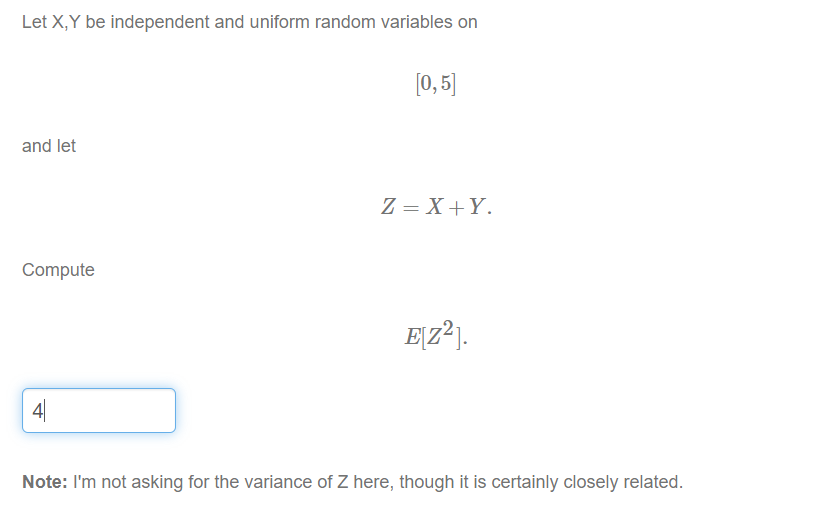 Solved Let X,Y be independent and uniform random variables | Chegg.com