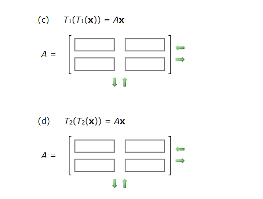 Solved Let T1 and T2 be linear transformations given by X1 | Chegg.com