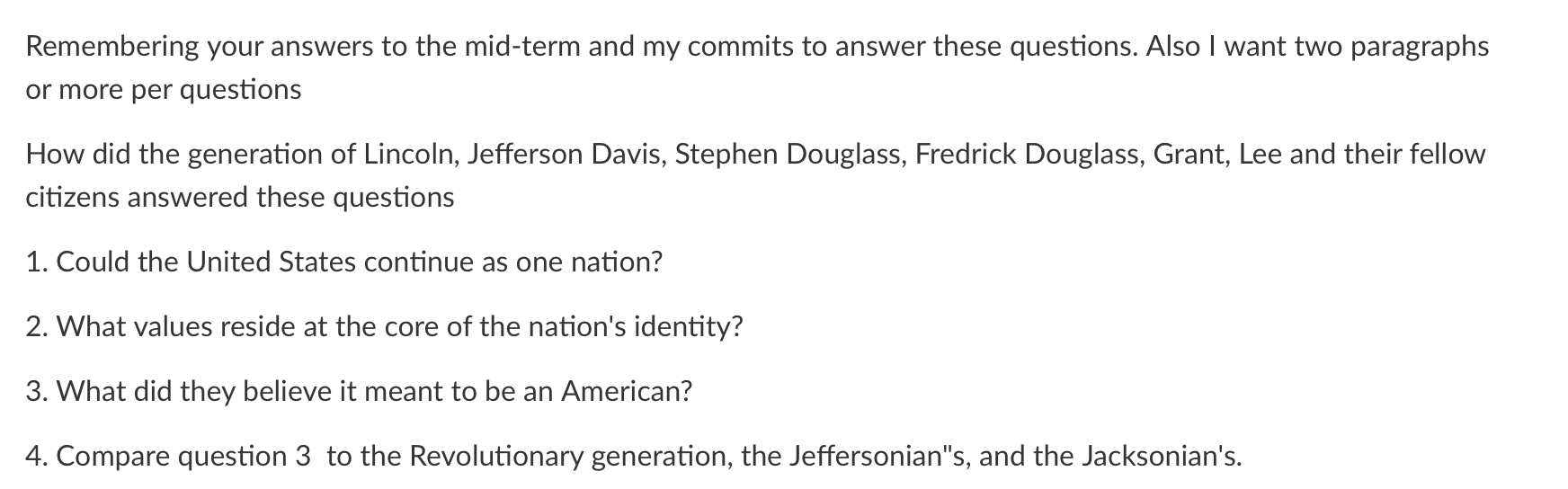 US HISTORY- History of the United States 140 | Chegg.com