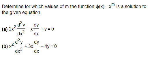 Solved Determine for which values of m ﻿the function φ(x)=xm | Chegg.com