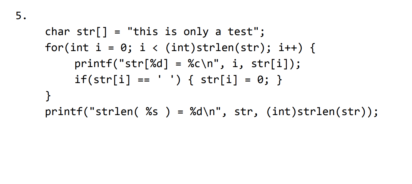 Solved Trace Through Each Code Fragment And Write Down The