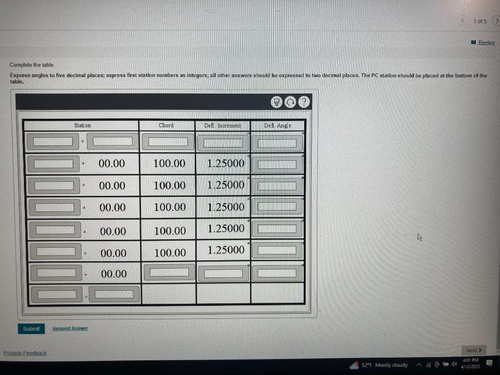 Solved For a railroad curve with DC=2∘30′,T=300ft, and PI | Chegg.com
