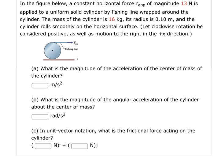 Solved In the figure below, a constant horizontal force Fapp | Chegg.com
