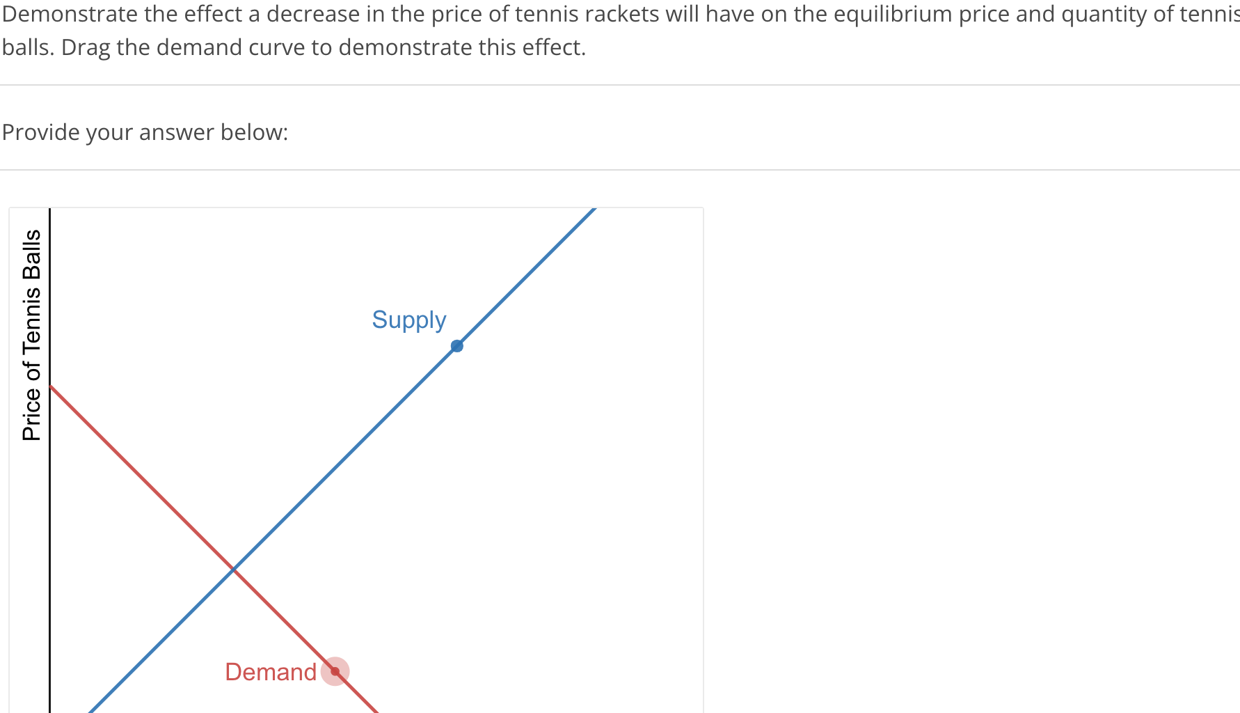Solved Demonstrate the effect a decrease in the price of | Chegg.com