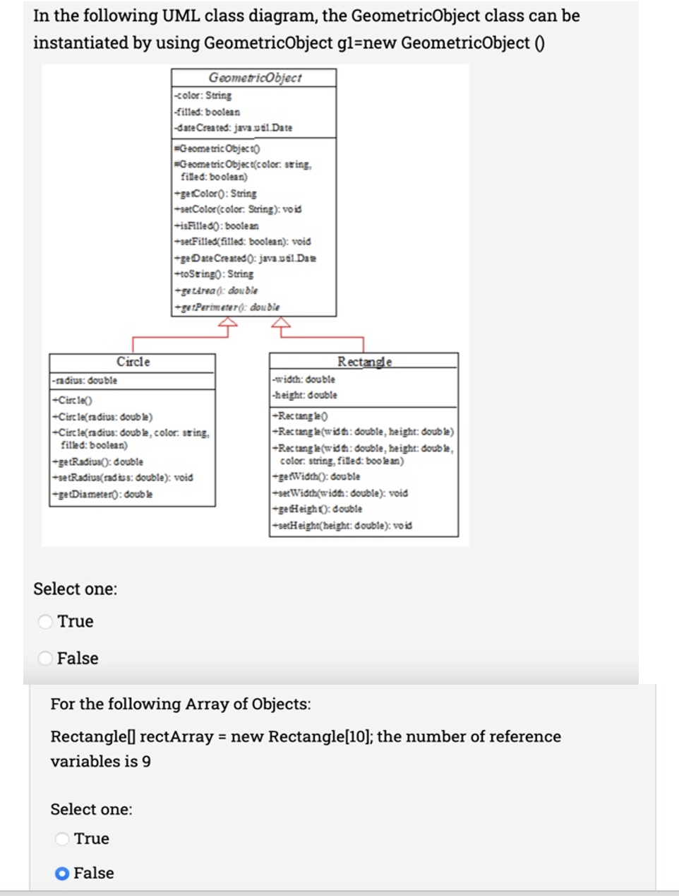 Solved In the following UML class diagram, the | Chegg.com