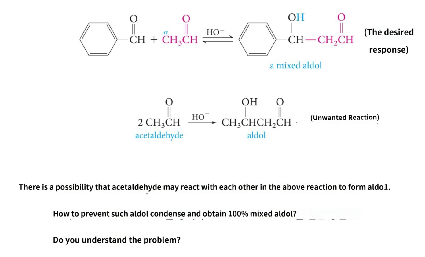 Solved There is a possibility that acetaldehyde may react | Chegg.com