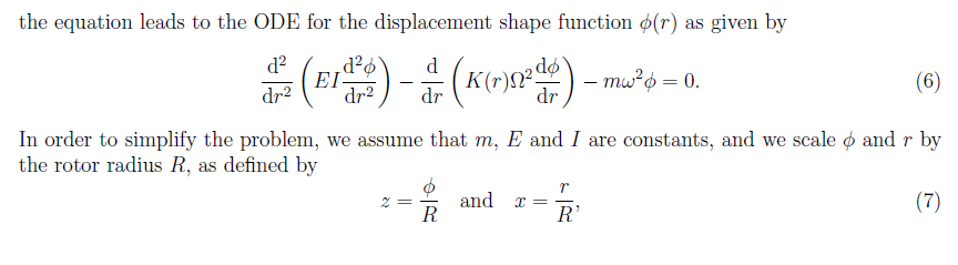1. Derive the dimensionless equation Eqn. (9) | Chegg.com