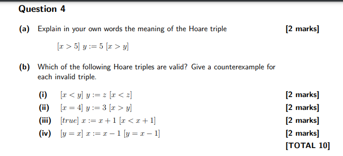 Solved You may wish to consult the B-Method notation given | Chegg.com