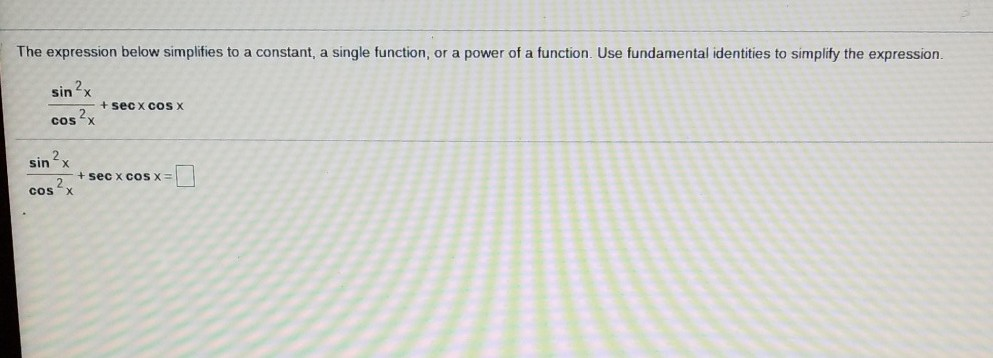 Solved The expression below simplifies to a constant, a | Chegg.com