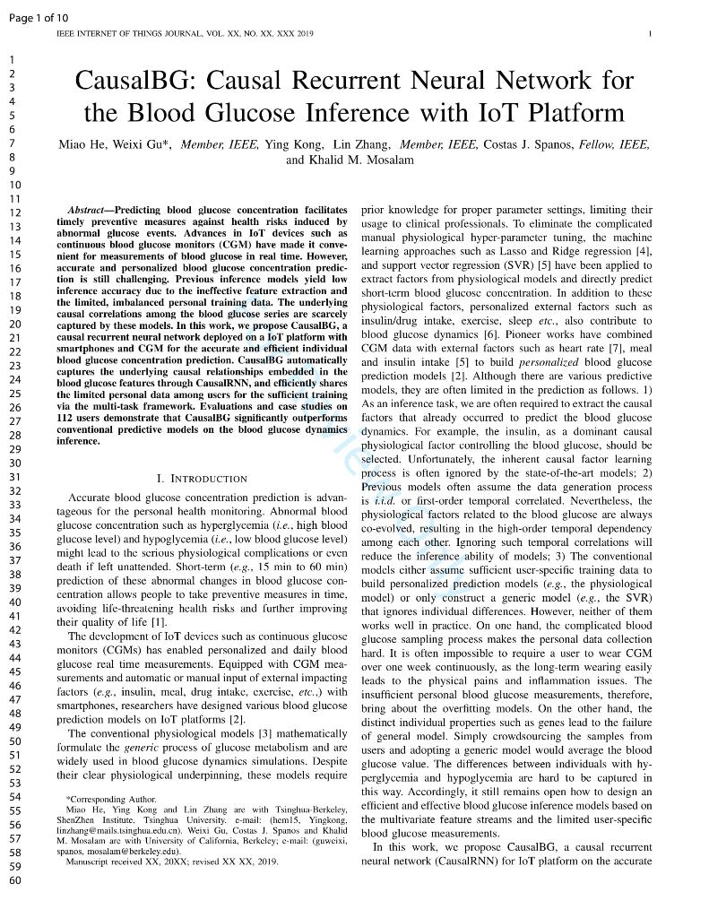 CausalBG: Causal Recurrent Neural Network for the | Chegg.com