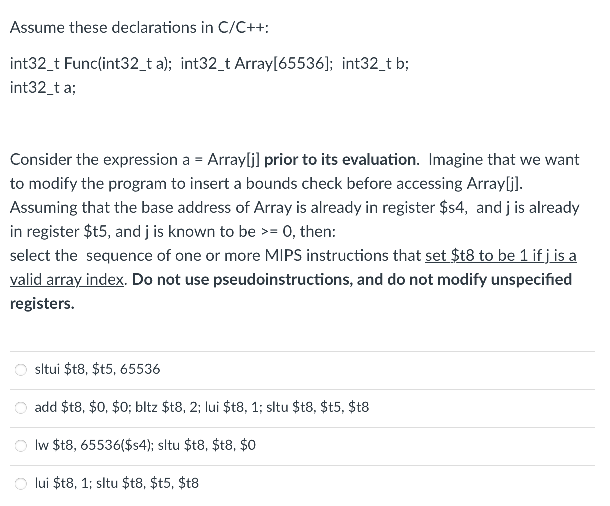 Solved Assume these declarations in C/C++: int32_t | Chegg.com