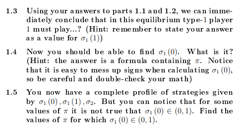 Solved There are two players called 1 and 2. Player 1 can be | Chegg.com