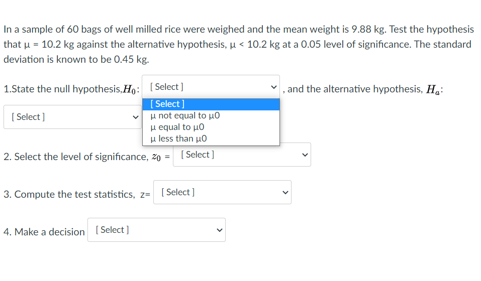 Solved In a sample of 60 bags of well milled rice were | Chegg.com