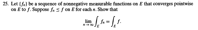 Solved 25 Let {fn} Be A Sequence Of Nonnegative Measurable