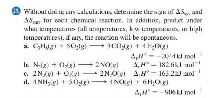 9. Without doing any calculations, determine the sign | Chegg.com