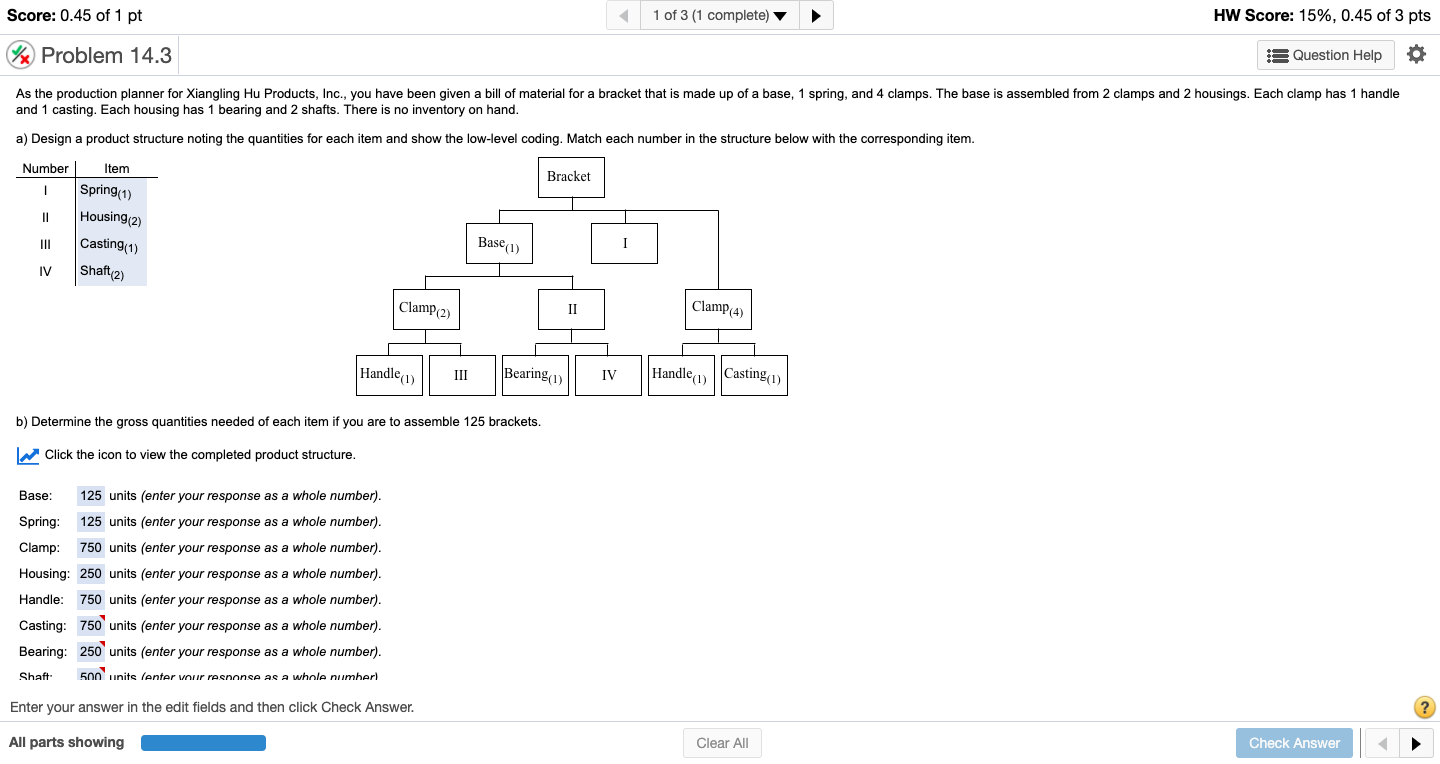 Solved c) Compute the net quantities needed if there are 30 | Chegg.com