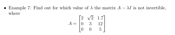 Solved \r\n\\( A=\\left[\\begin{array}{cccc}2 & \\sqrt{2} & | Chegg.com